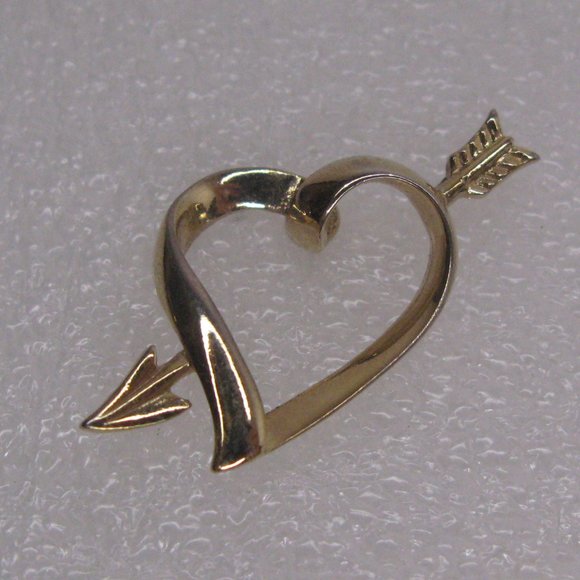 Avon | Jewelry | Avon Gold Tone Open Heart Tac Pin | Poshmark
